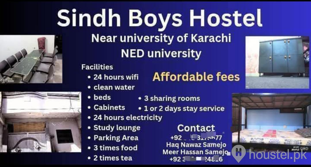 sindh boys hostel - Boys Hostel in Gulshan-e-Iqbal Karachi near ...