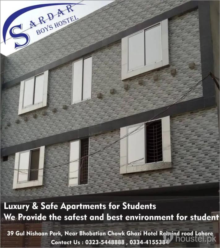 Sardar Boys Hostel - Boys Hostel in Gulnishan Park Lahore with Mess ...