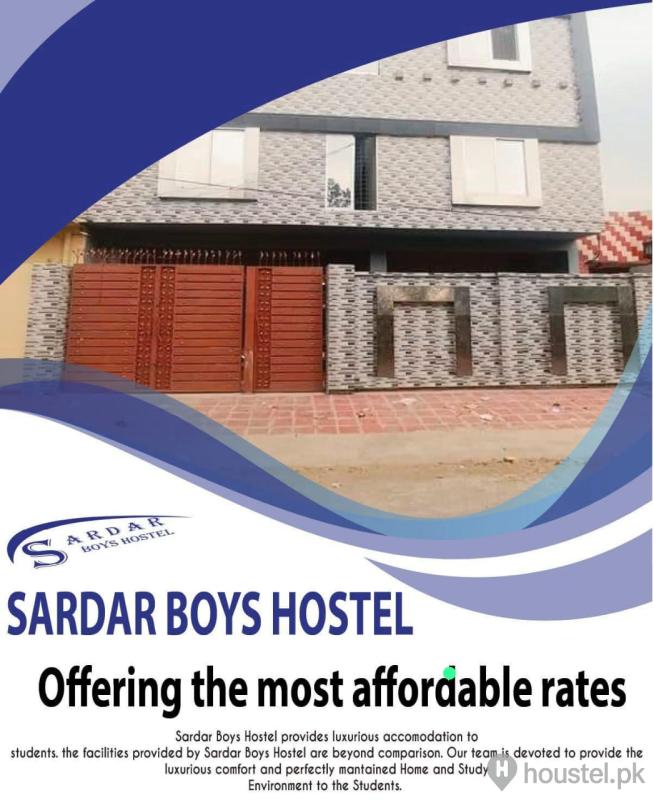 Sardar Boys Hostel - Boys Hostel in Gulnishan Park Lahore with Mess ...